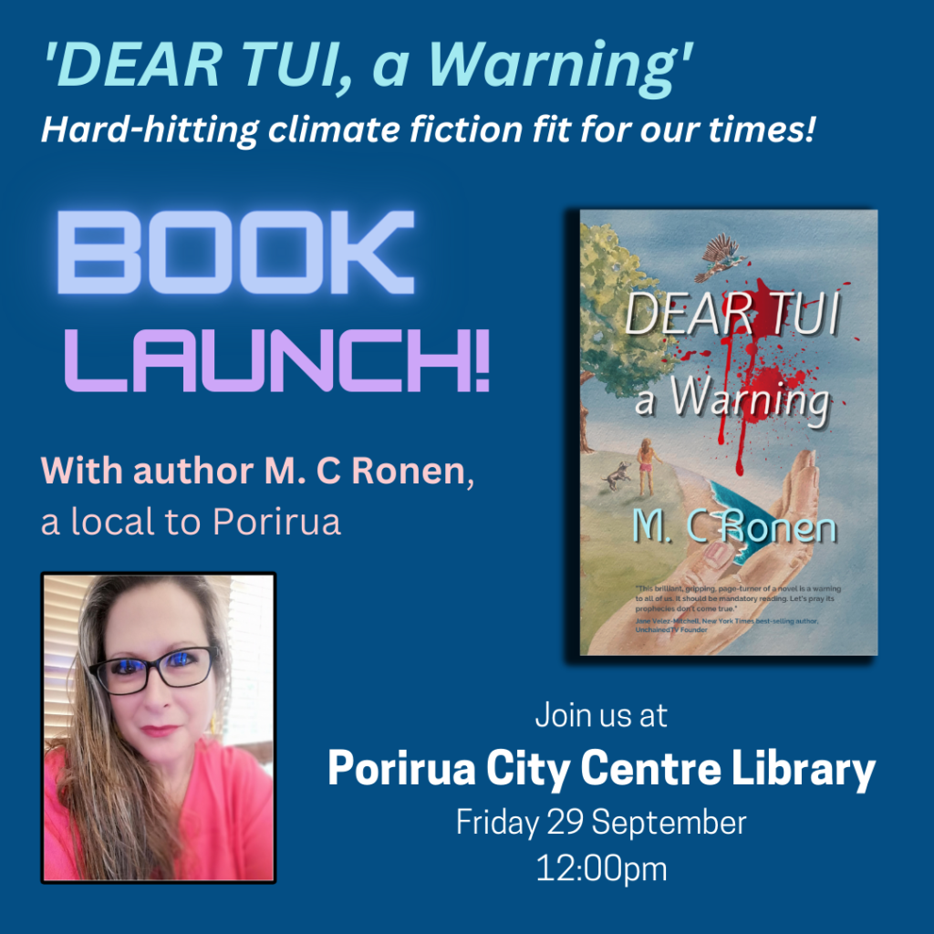 Book launch – Dear Tui, a Climate Crisis Novel | New Zealand Society of ...
